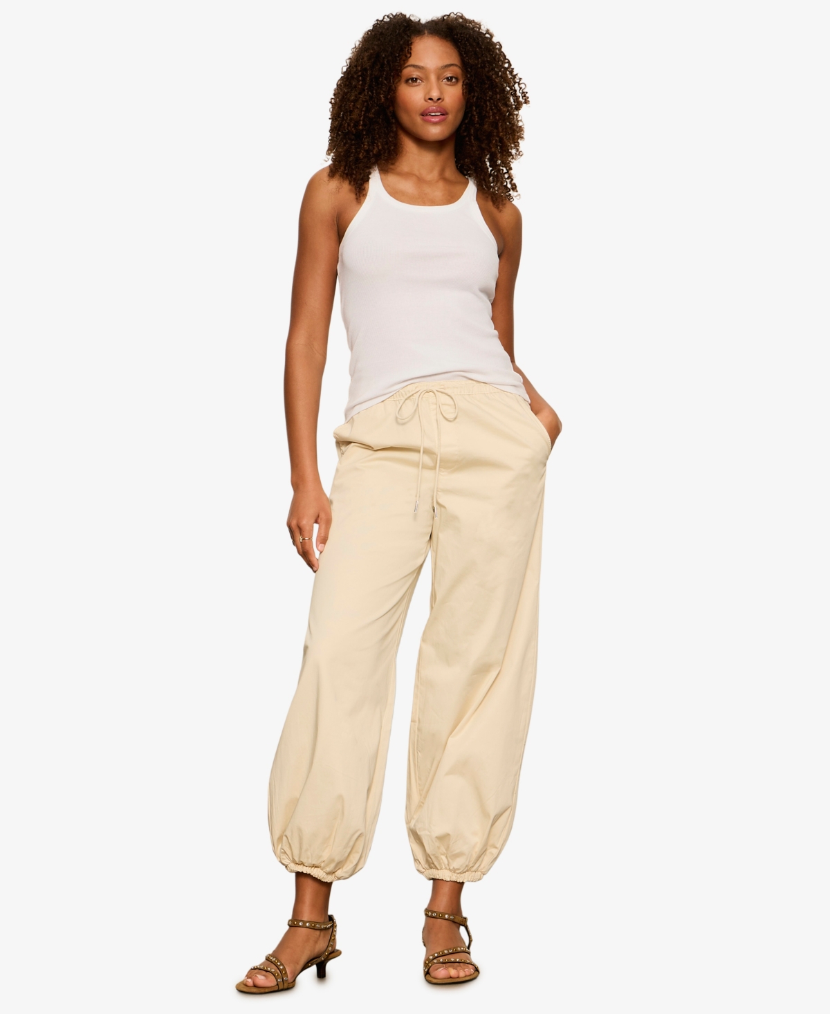 Click here for Sanctuary Womens Cropped Balloon Leg Pull-On Pants... prices