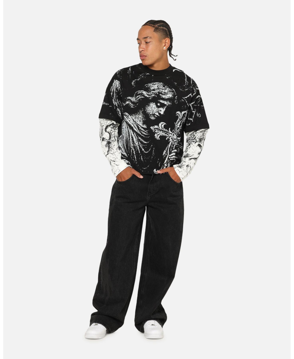 Click here for Saint Morta Mens Crossbearer Layer Long Sleeve T-S... prices