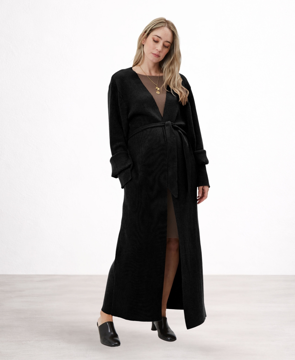 Click here for Nom Maternity Emaline Full Length Cardigan Coats -... prices