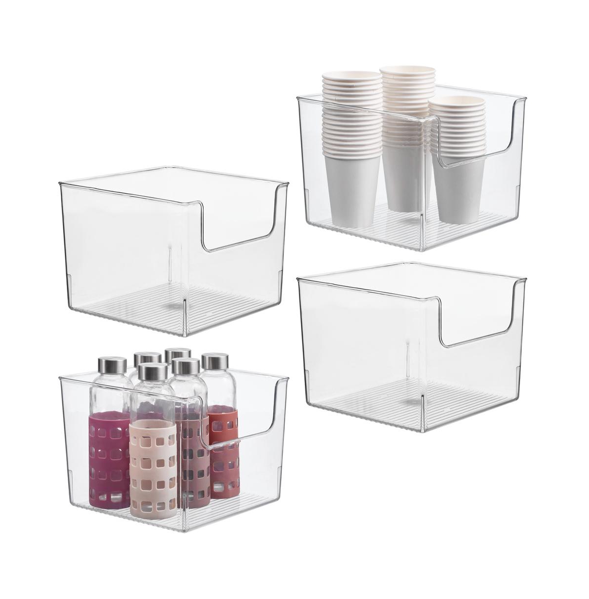 Click here for iDesign Open-Front Storage Bin  Set of 4  Clear  M... prices