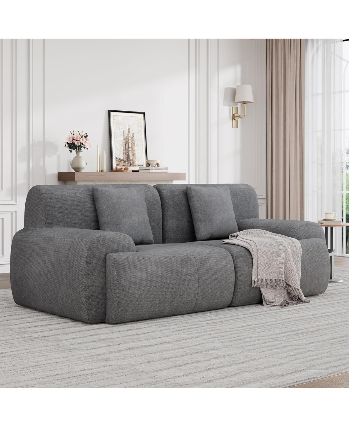 Click here for Gaomon Cloud Loveseat Sofa Couch with Corduroy Fab... prices