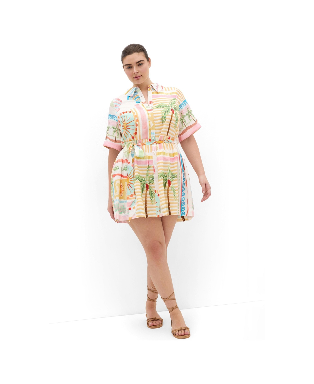 Click here for City Chic Womens Lia Sea Dream Placement Print Min... prices
