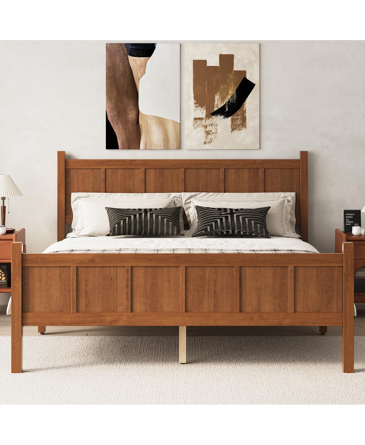 Click here for Streamdale Furniture Minimalist Flat Panel Bed wit... prices