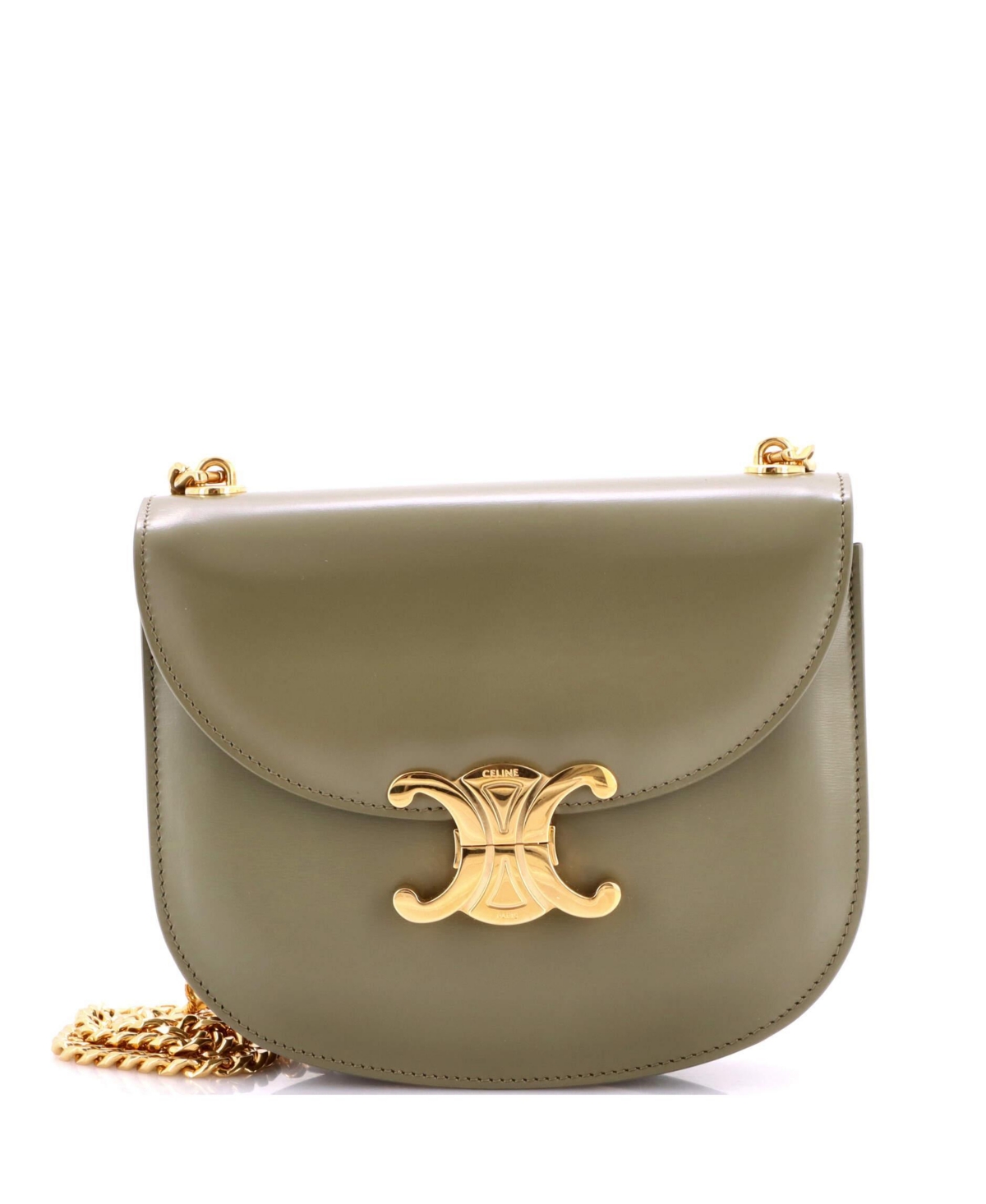 Click here for Pre-Owned Celine Triomphe Besace Clea Chain Flap B... prices