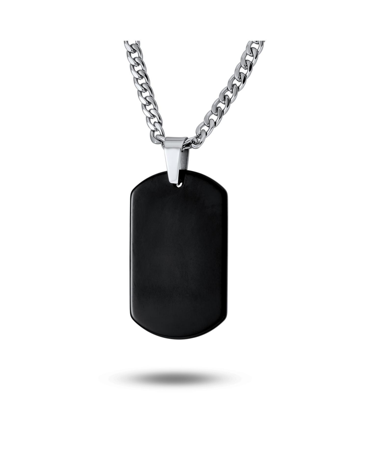 Click here for Bling Jewelry Mens Dog Tag Pendant Necklace Plain... prices