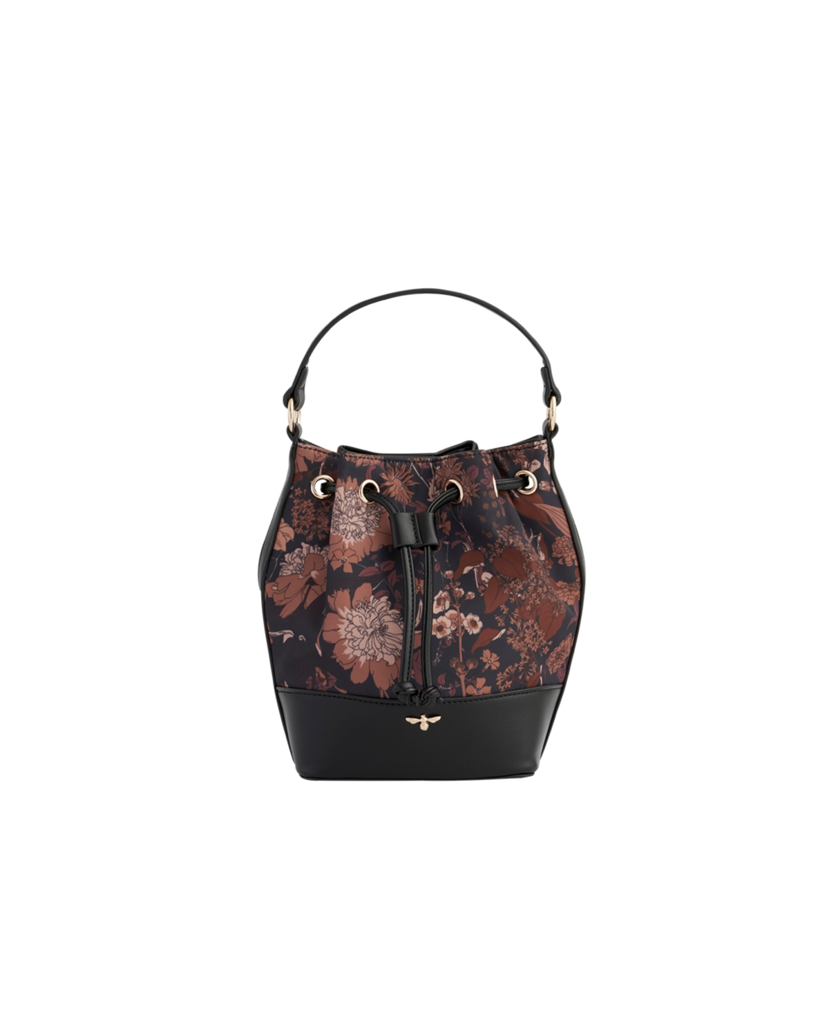 Click here for Fable England Womens Deco Bloom Bucket Bag - Brown prices