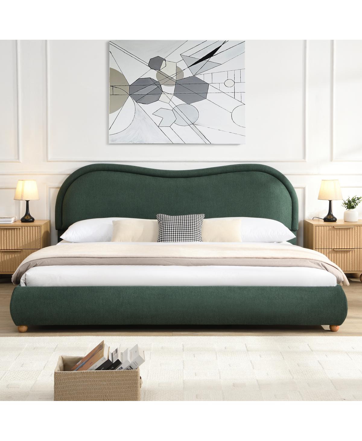 Click here for Streamdale Furniture Upholstered Platform Bed with... prices