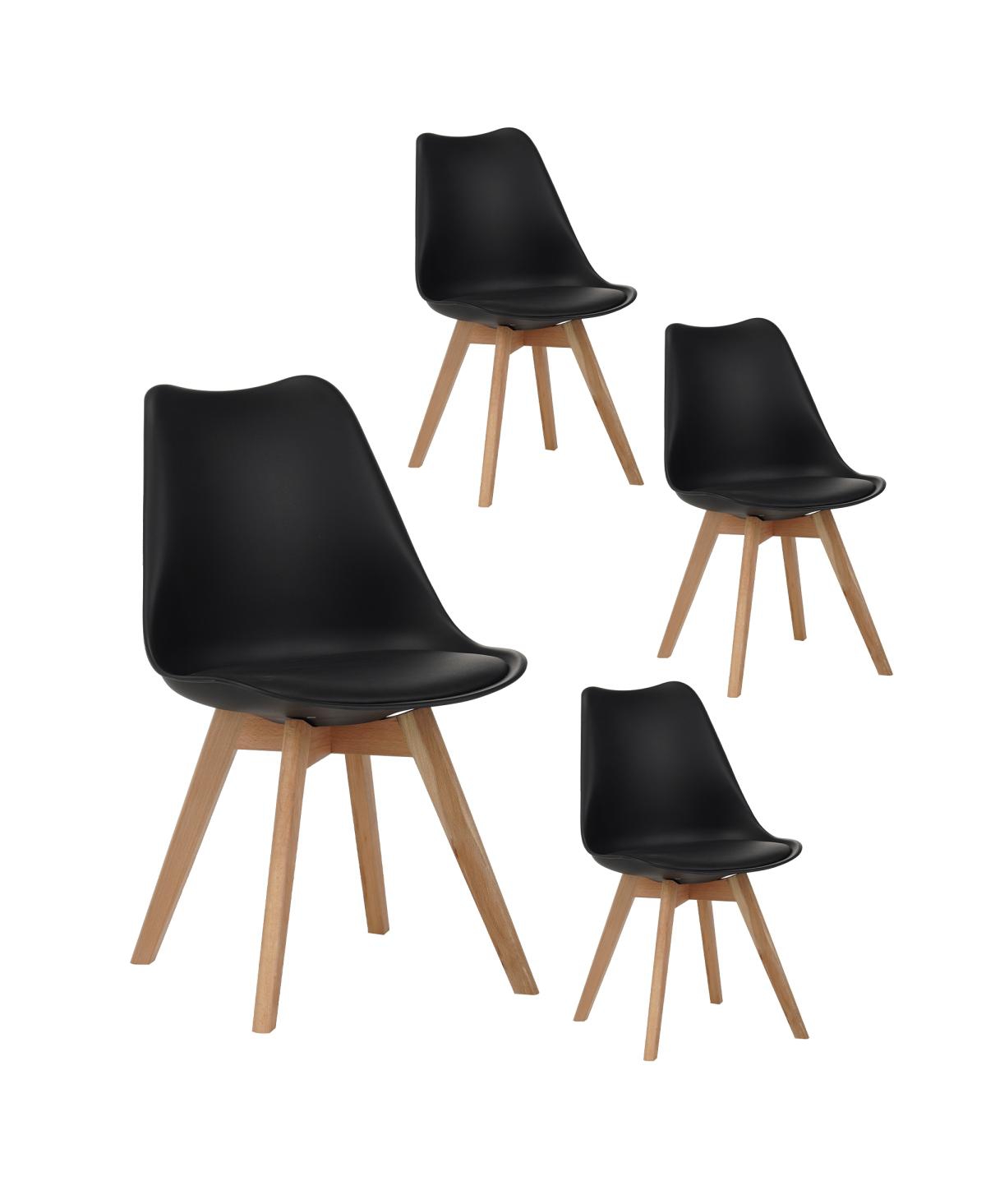 Click here for Streamdale Furniture Set of 4 Mid-Century Modern D... prices