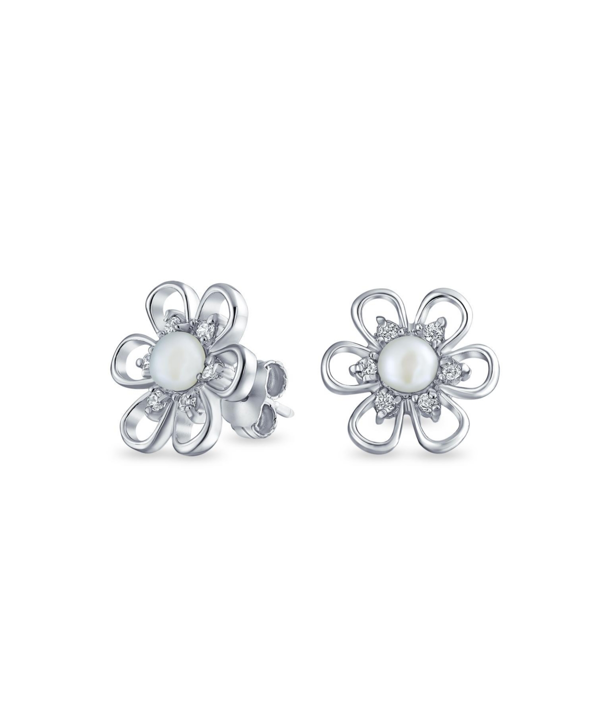 Click here for Bling Jewelry Freshwater Cultured Pearl Daisy Flow... prices