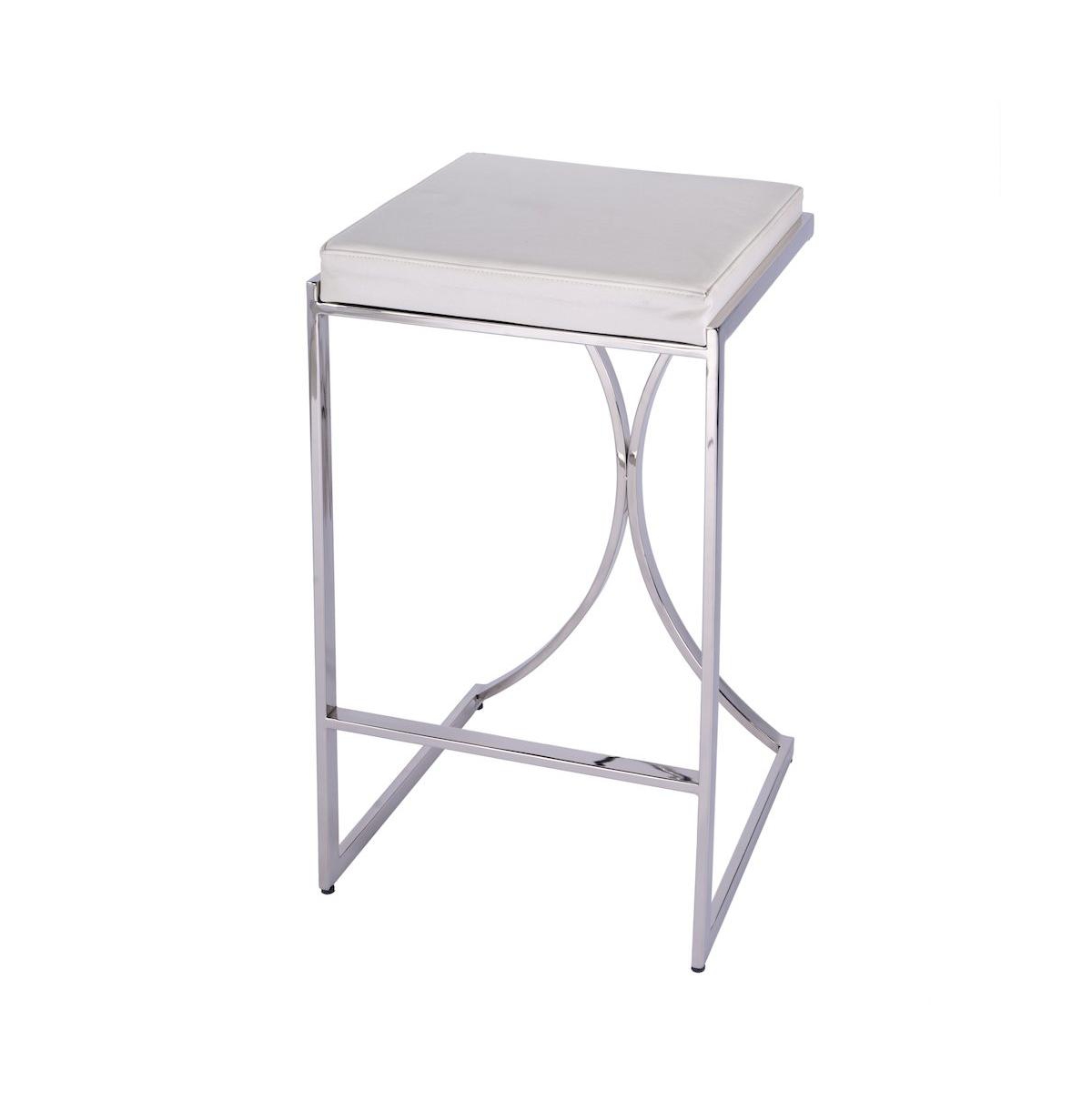 Click here for Butler Specialty Natalya 31 Leather Bar Stool - Wh... prices
