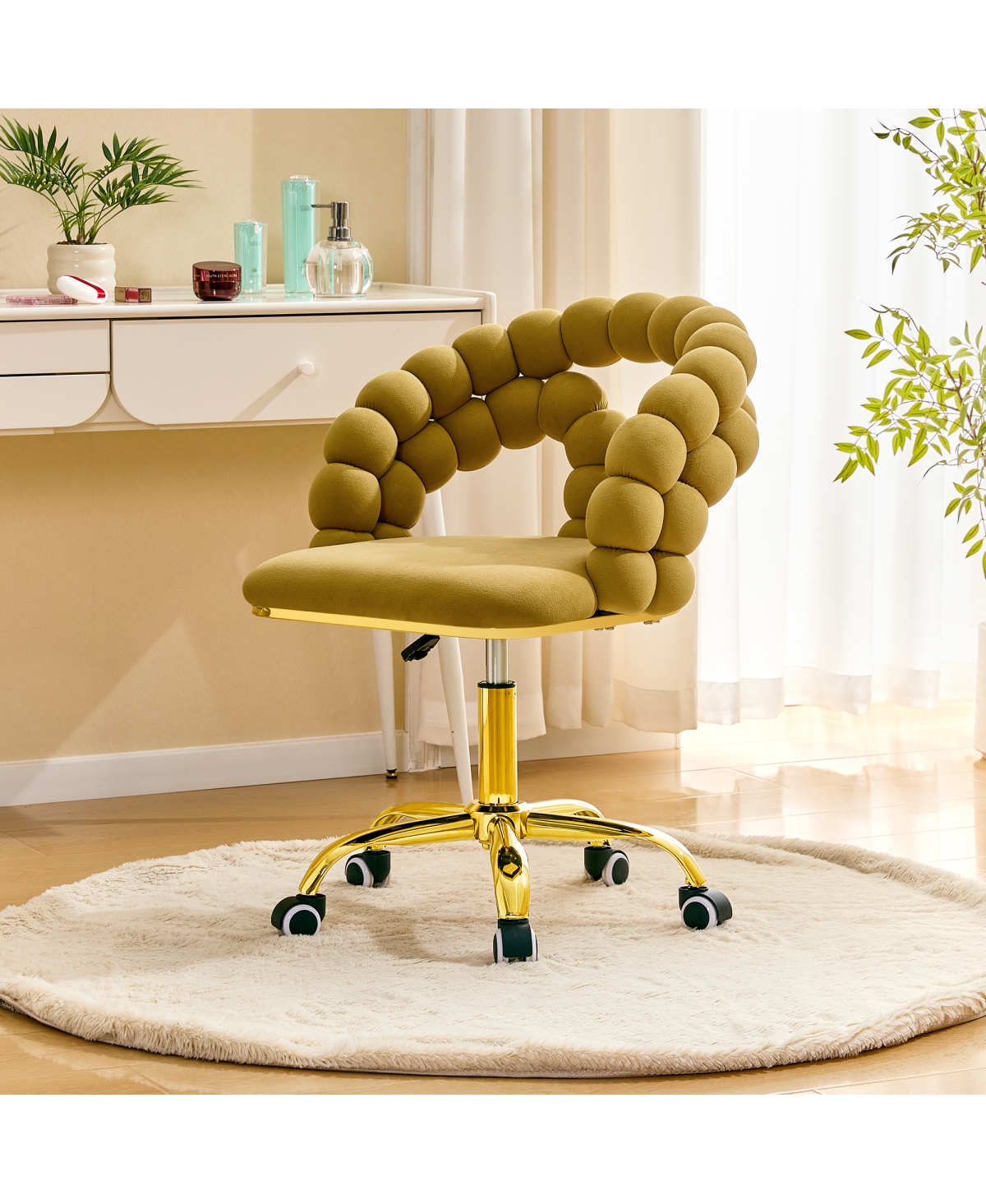 Click here for Streamdale Furniture Modern Velvet Swivel Desk Cha... prices