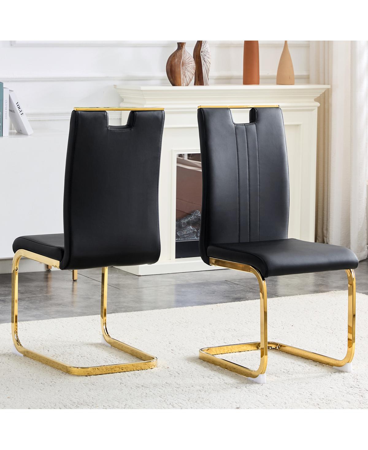 Click here for Streamdale Furniture Modern and Gold Pu Leather Ca... prices
