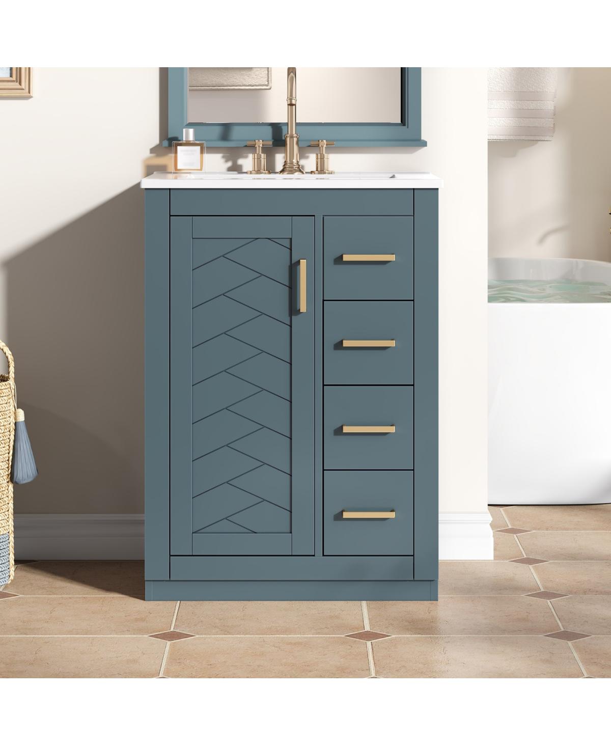 Click here for Sillysis 24 Inch Modern Bathroom Vanity with Sink... prices