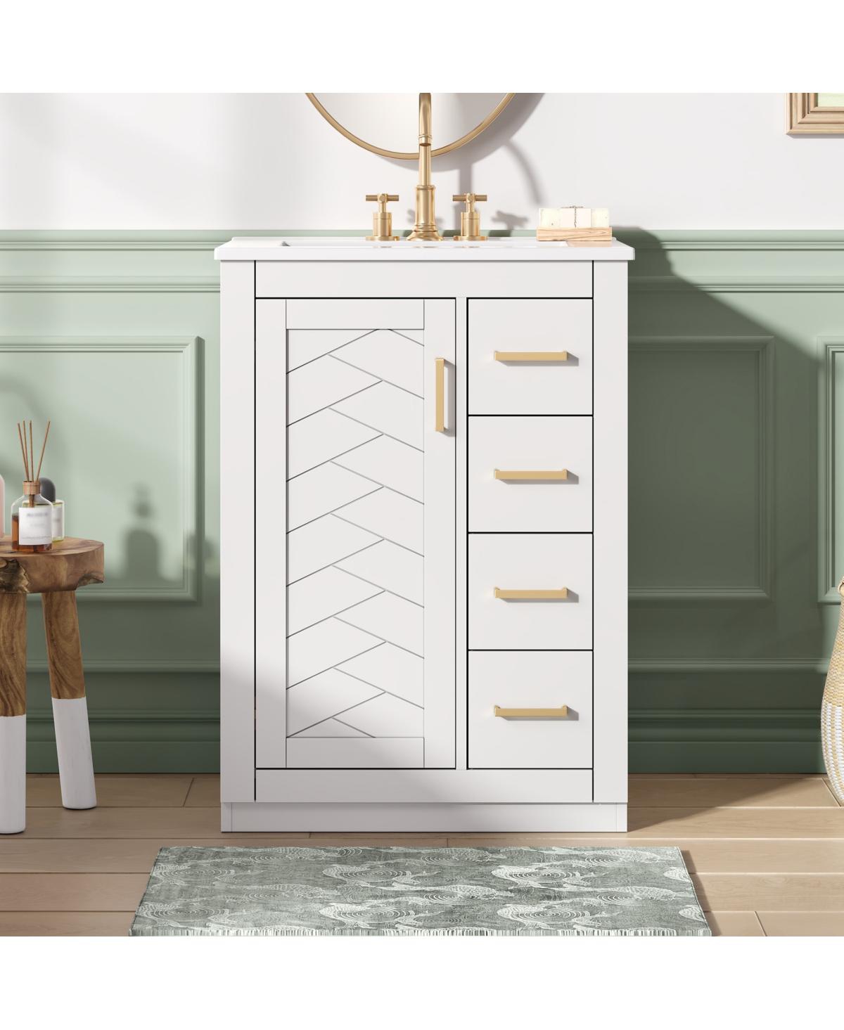 Click here for Sillysis 24 Inch Modern Bathroom Vanity with Sink... prices