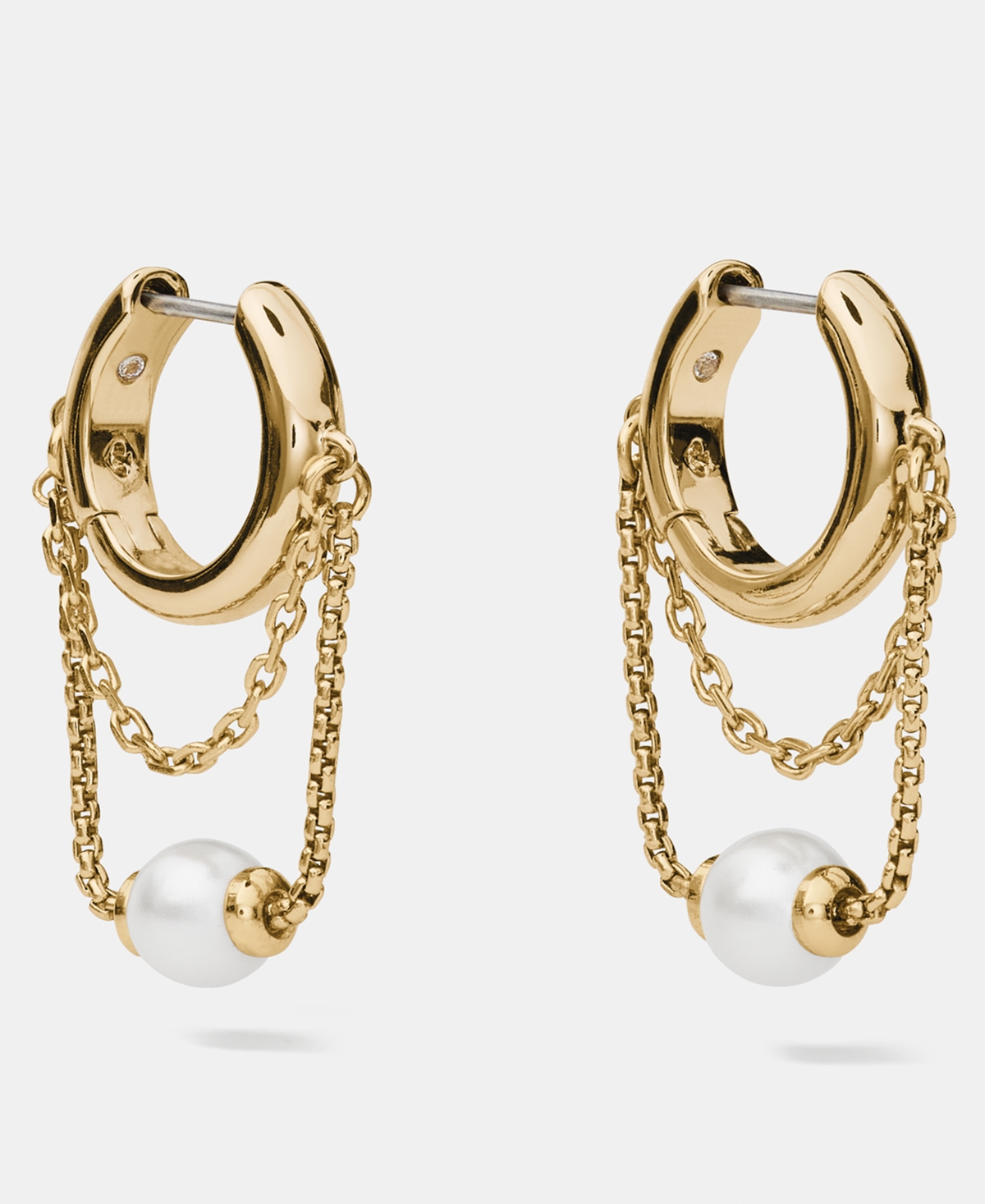 Click here for kate spade new york Gold-Tone Chain Reaction Huggi... prices