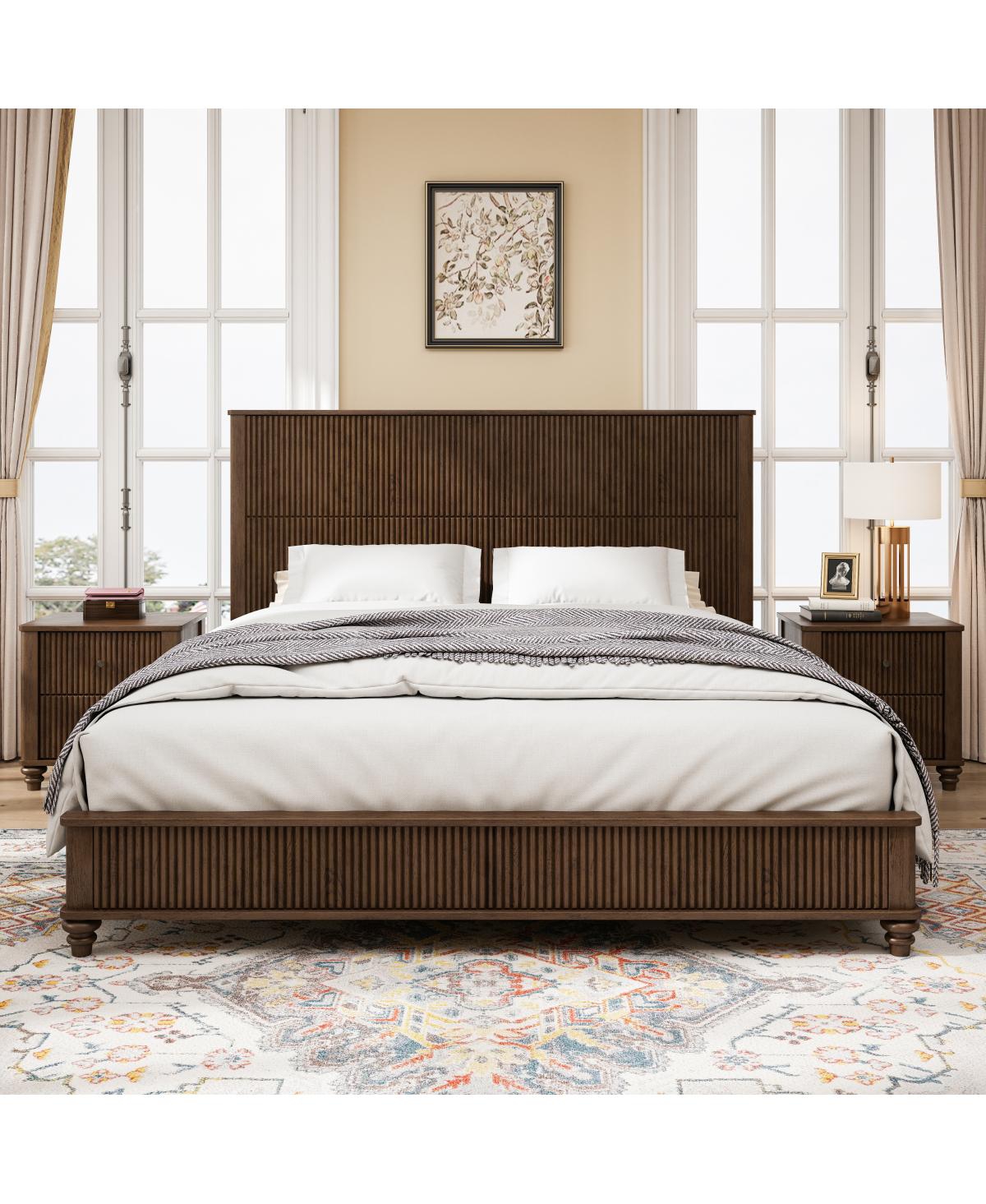 Click here for Streamdale Furniture Solid Wood Platform Bed Frame... prices