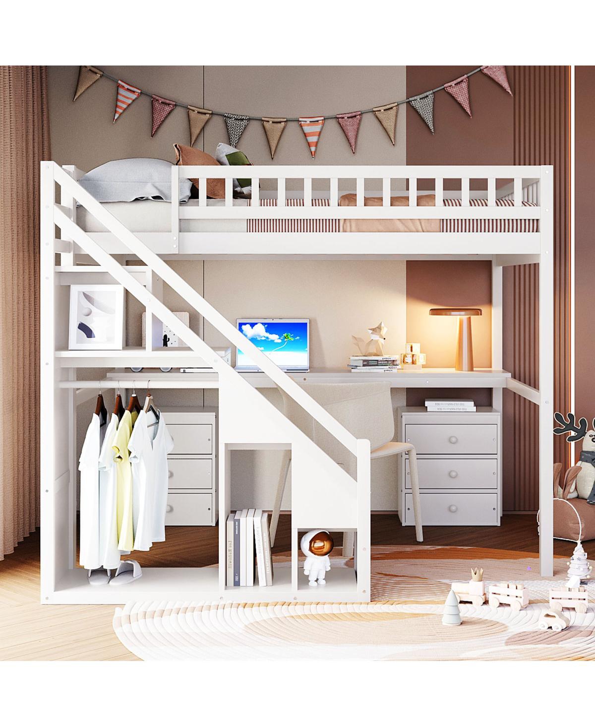 Click here for Streamdale Furniture Loft Bed with Two Chest of Dr... prices