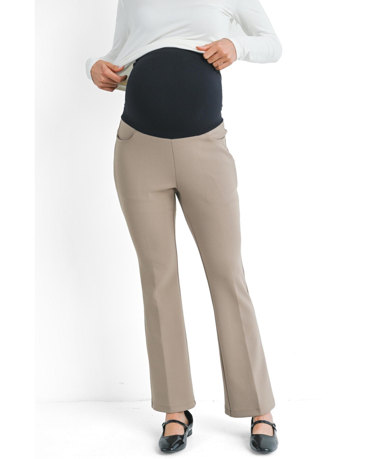 Click here for Hello Miz Maternity Over the Belly Pull On Flare L... prices