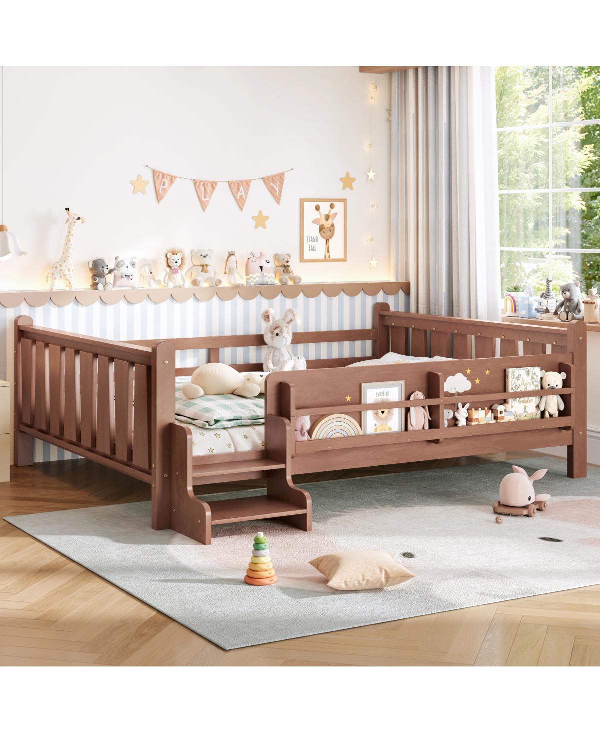 Click here for Streamdale Furniture Queen Size Solid Wood Floor B... prices
