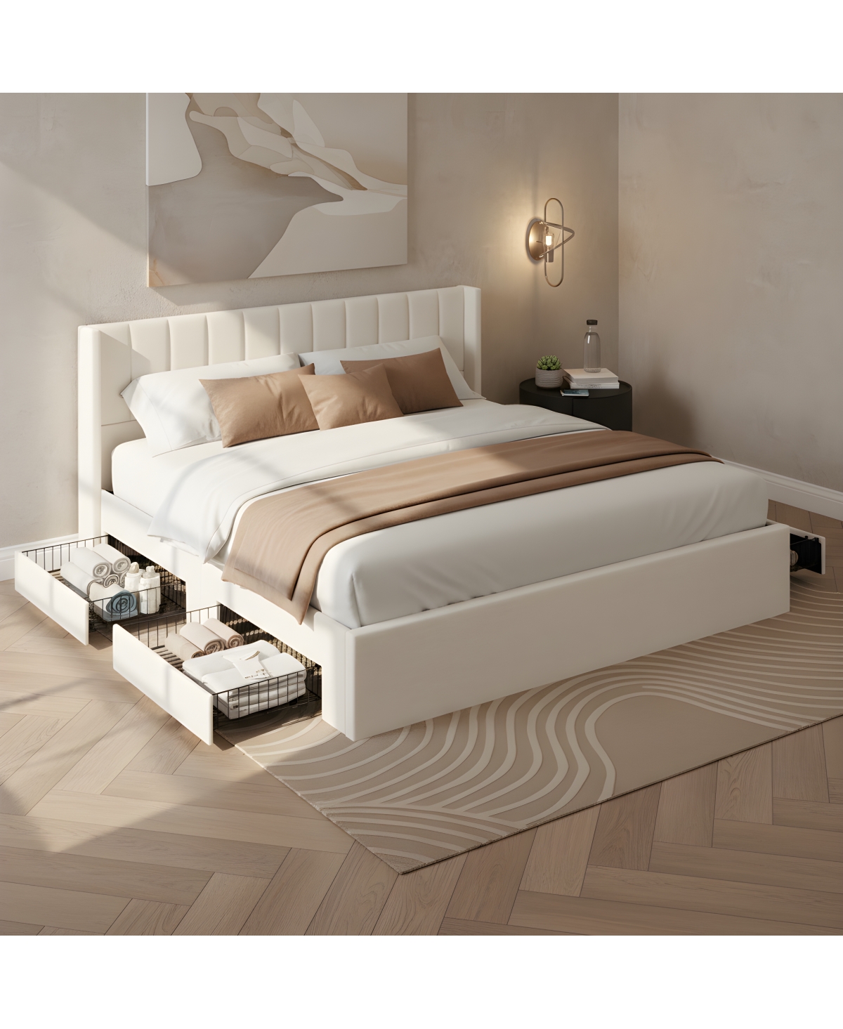 Click here for Streamdale Furniture Large-capacity upholstered st... prices