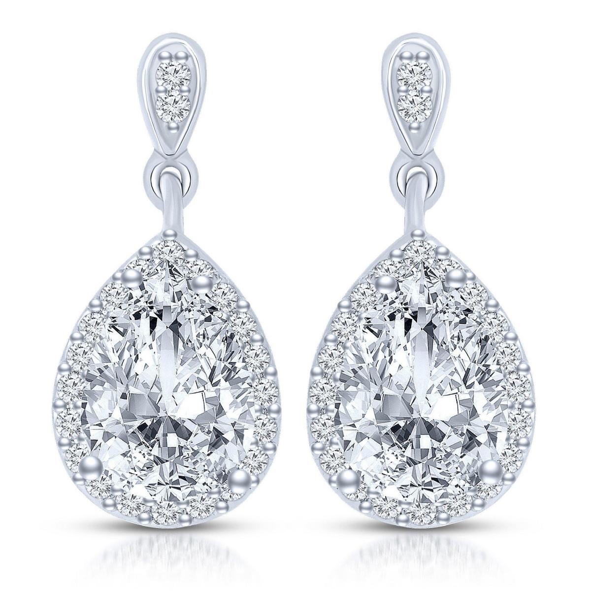 Click here for Rachel Glauber White Gold Plated Cubic Zirconia Ha... prices