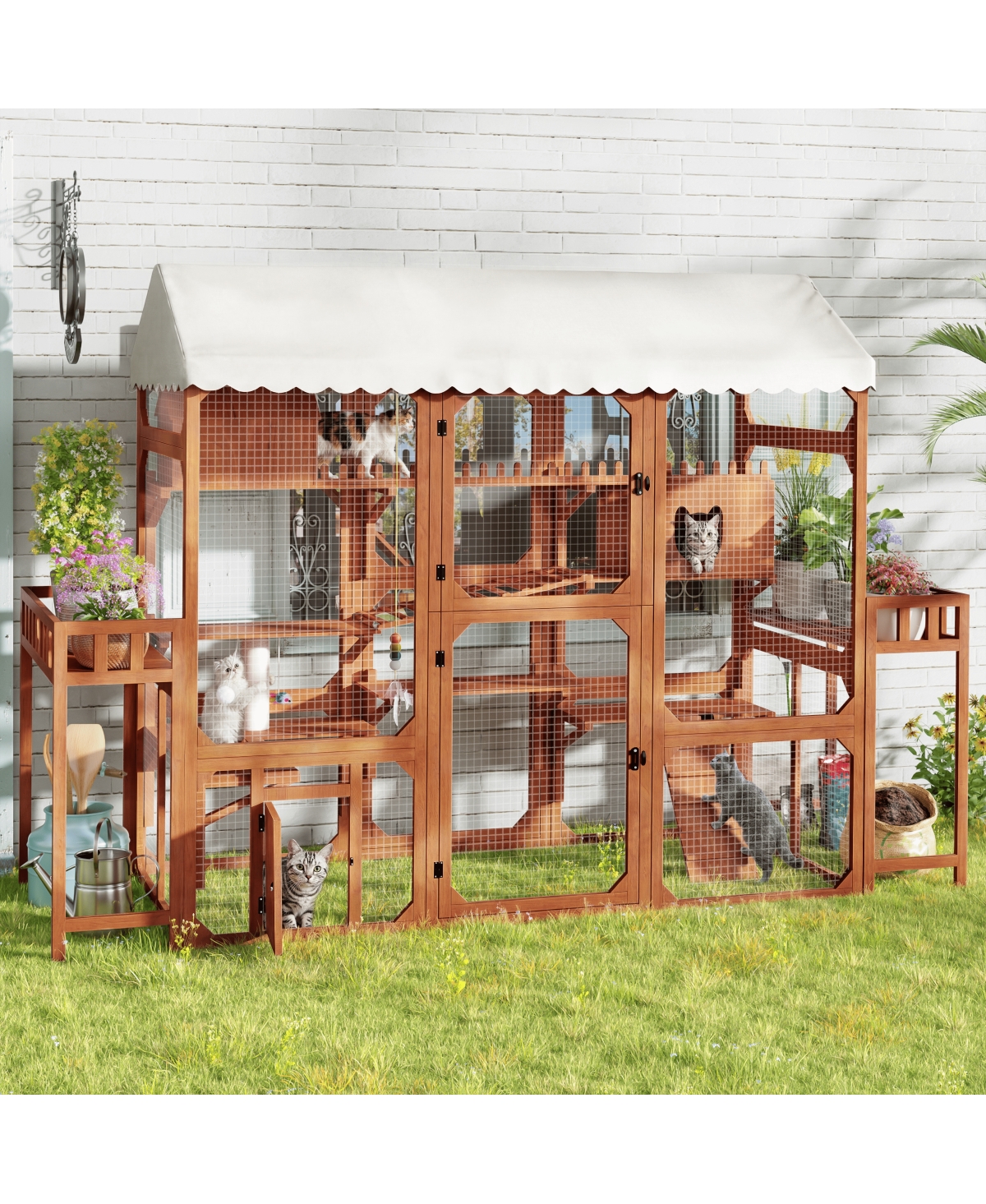 Click here for Streamdale Furniture Large Wooden Outdoor Catio wi... prices