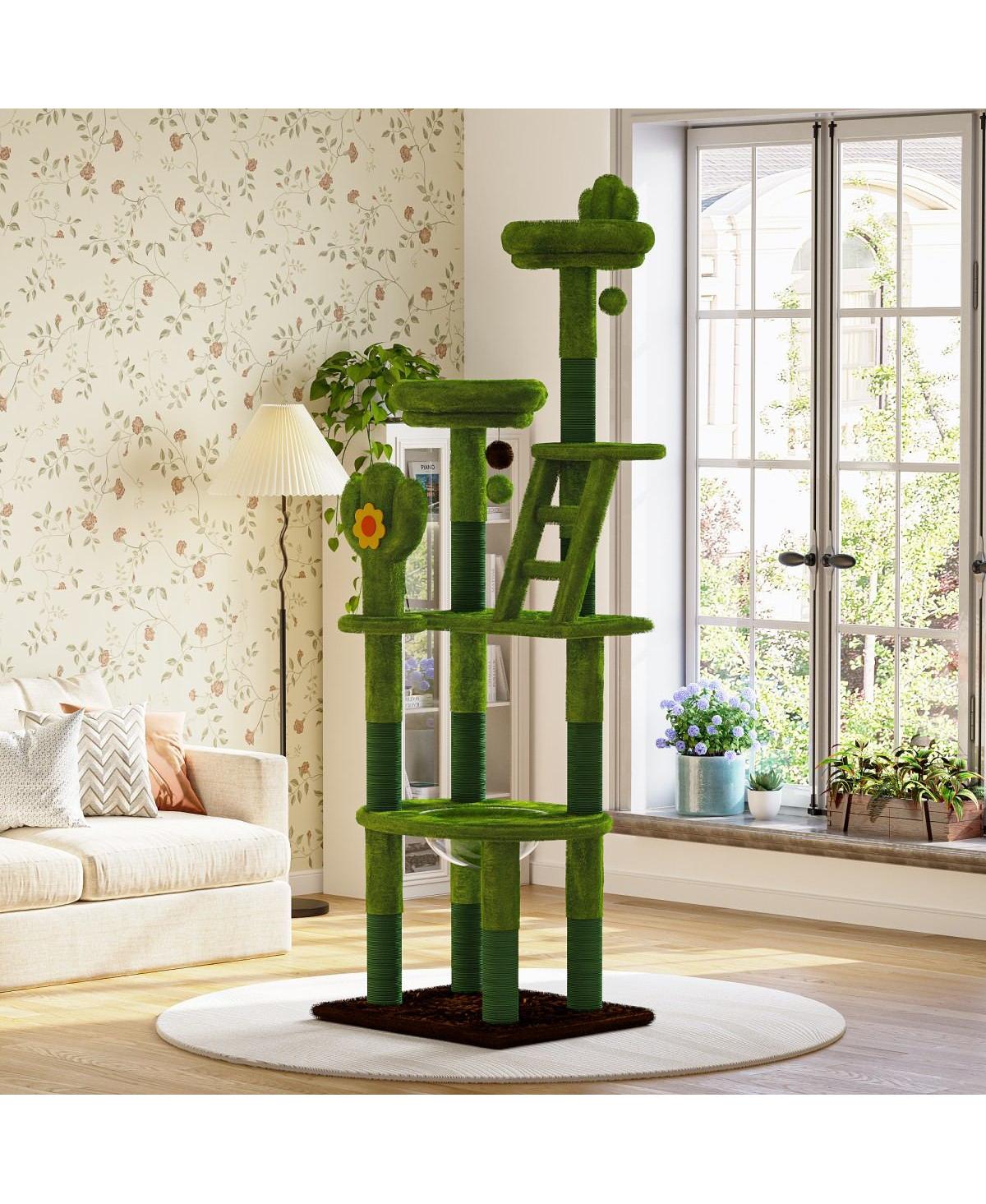 Click here for 6thdruple Cactus Cat House Tower Multi-Level Tree... prices