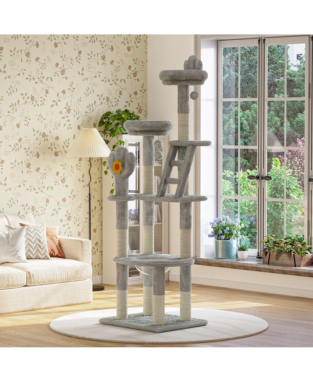 Click here for 6thdruple Cactus Cat House Tower Multi-Level Tree... prices