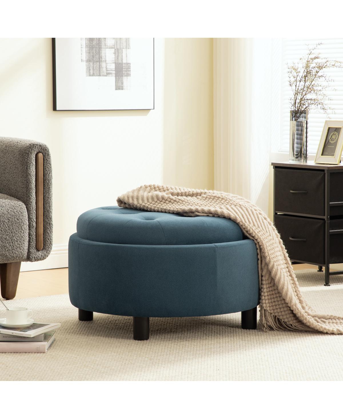 Click here for Streamdale Furniture Upholstered Round Storage Ott... prices