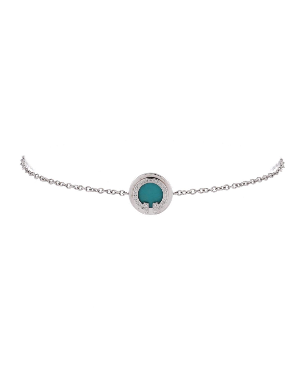 Click here for Pre-Owned Tiffany & Co T Circle Chain Bracelet - 1... prices