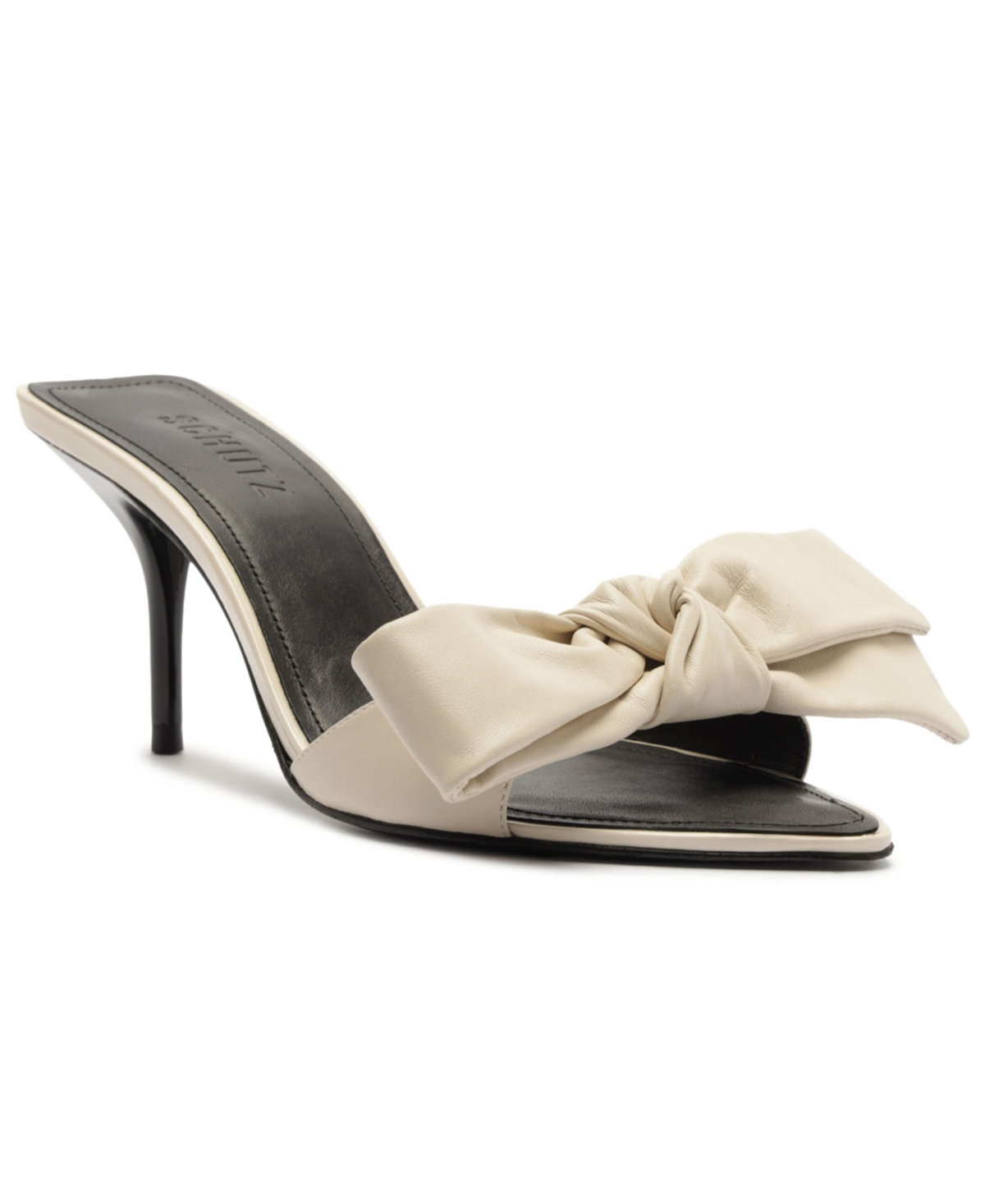 Click here for Schutz Womens Elodie Bow Slip-On Sandals - Sugar W... prices