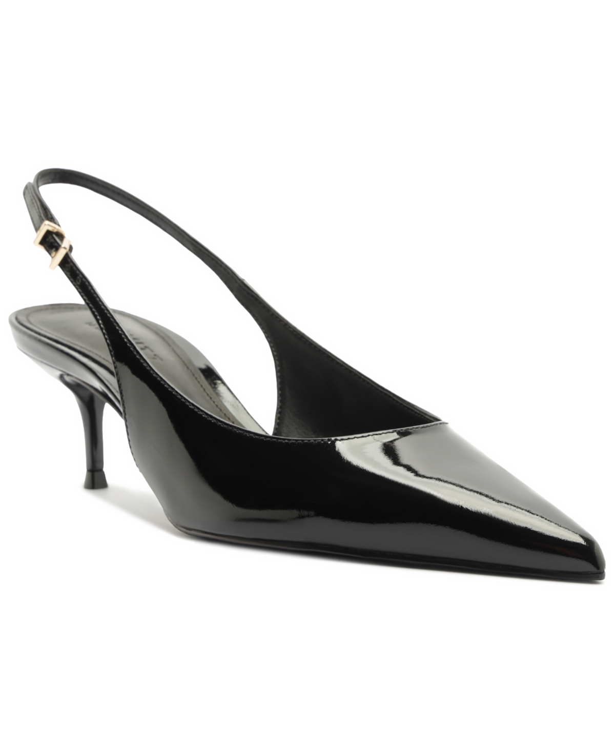 Click here for Schutz Womens Paola Mid Slingback Pumps - Black prices