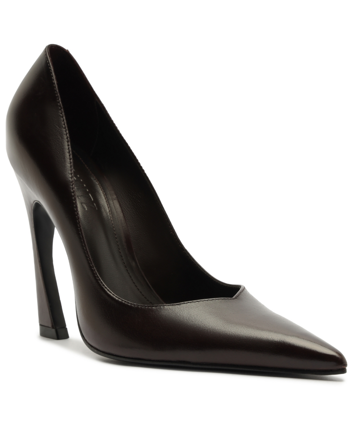 Click here for Schutz Womens Lexi Slip-On Pumps - Dark Brown prices