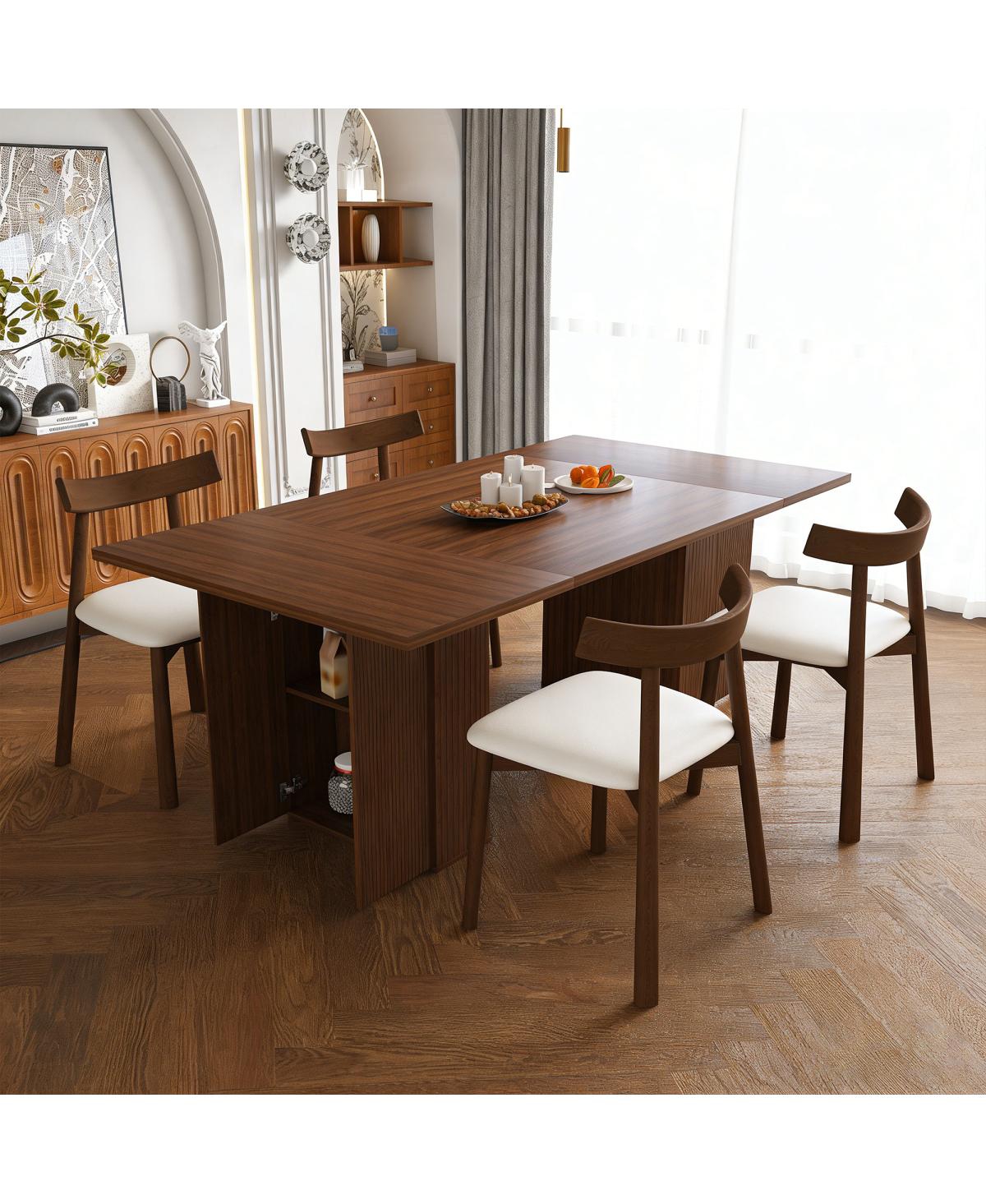 Click here for Streamdale Furniture Natural Wood Dining Table Set... prices