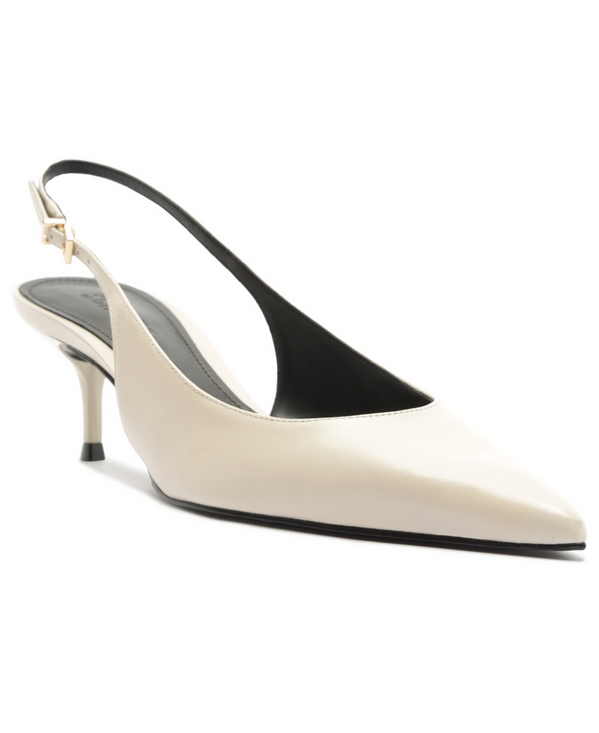 Click here for Schutz Womens Paola Mid Slingback Pumps - Sugar Wh... prices