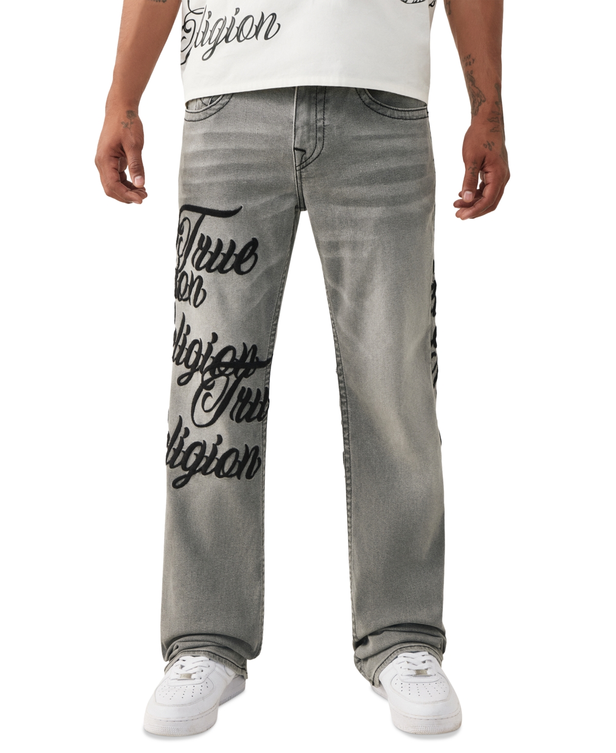 Click here for True Religion Mens Billy Bootcut Embroidered Leg F... prices