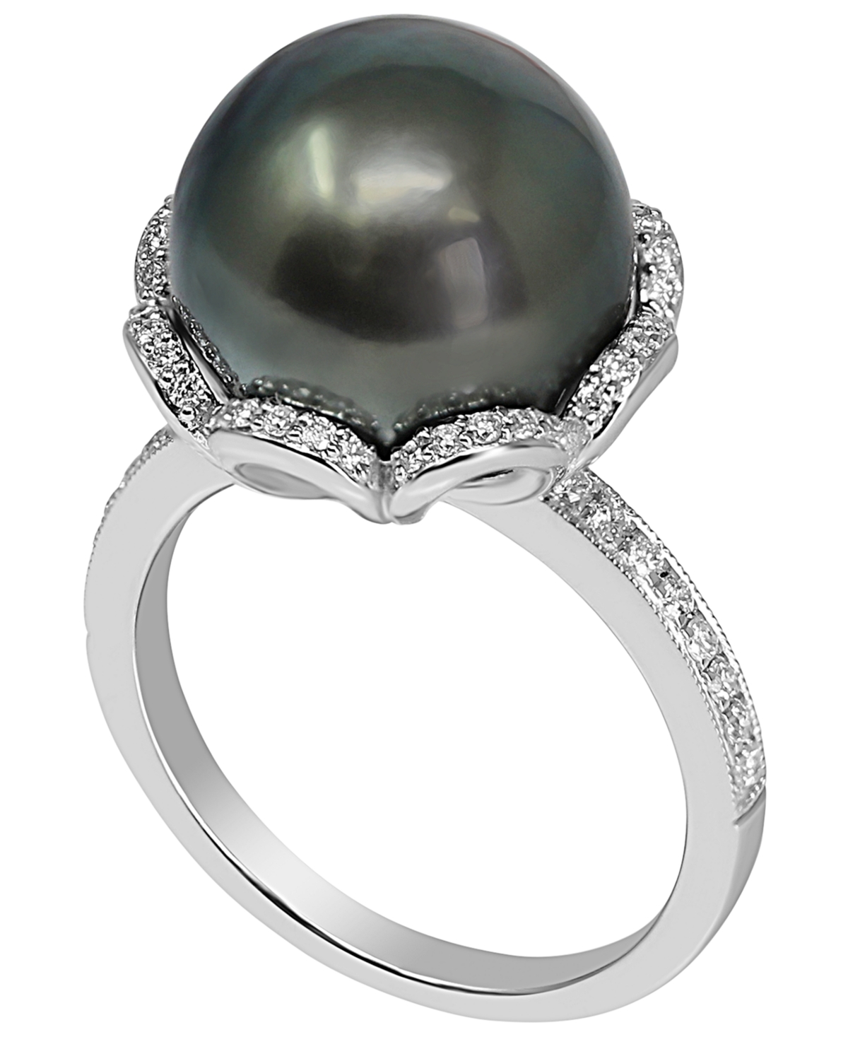 Click here for Macys Cultured Tahitian Pearl (11mm) & Diamond (1/... prices