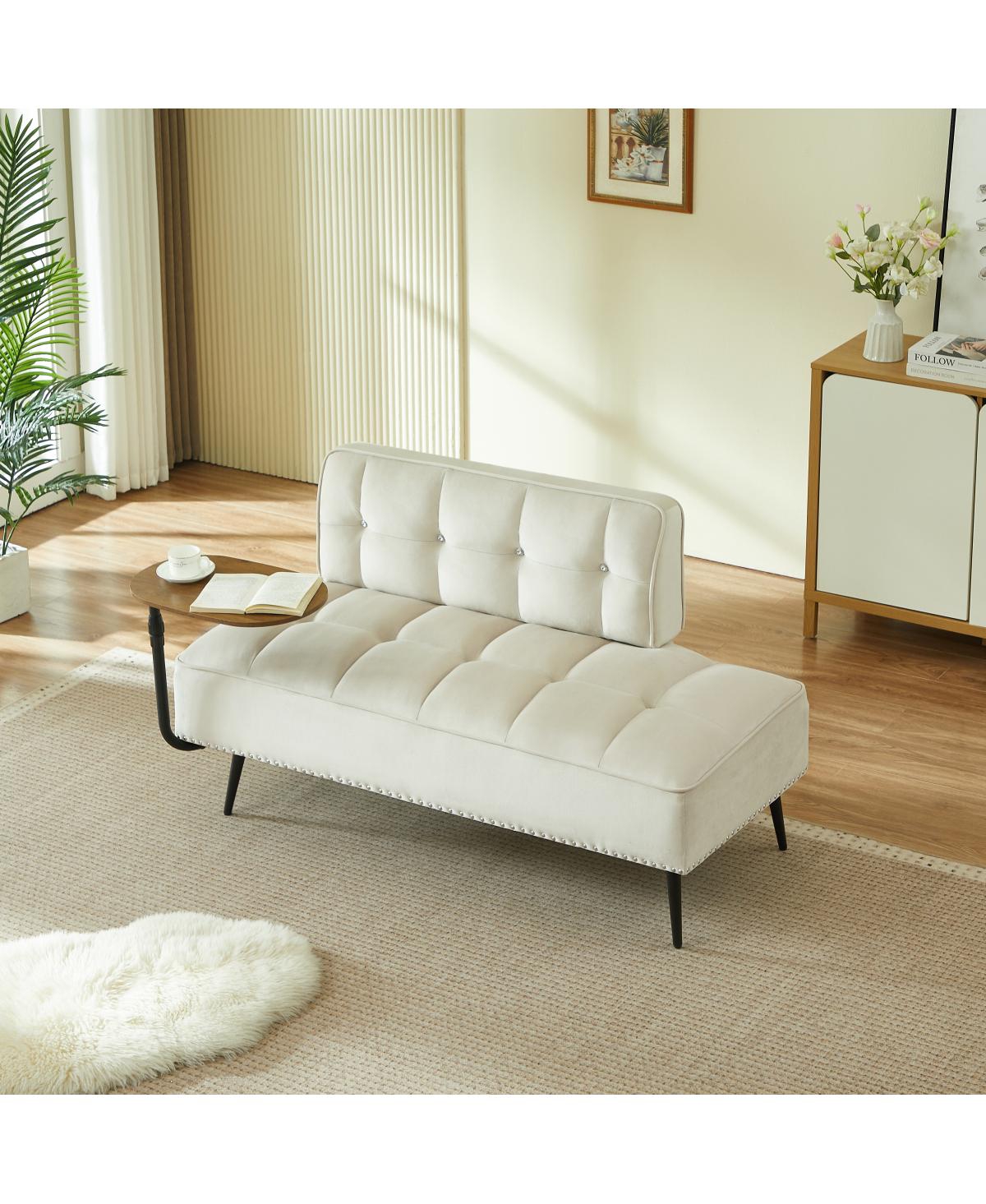 Click here for Streamdale Furniture Modern 54 Velvet Loveseat wit... prices