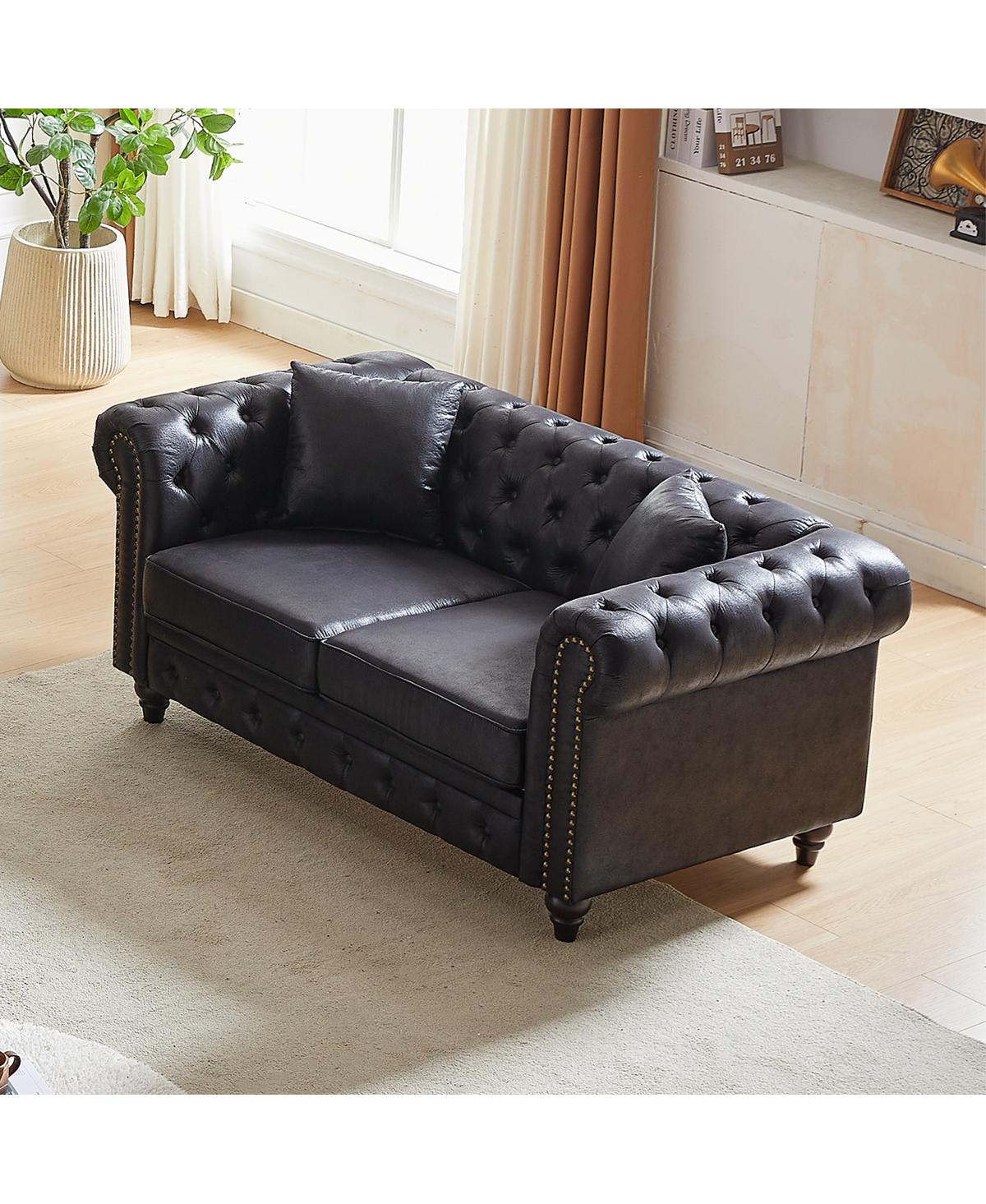 Click here for Streamdale Furniture 63.5 Tech Fabric Chesterfield... prices