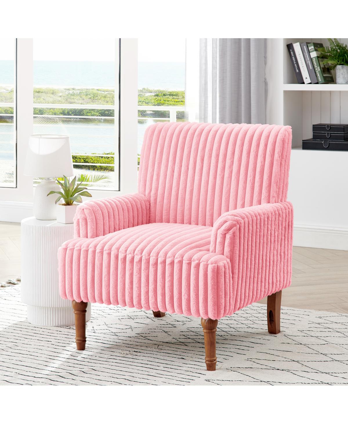 Click here for Streamdale Furniture Corduroy Accent Chair with Wo... prices