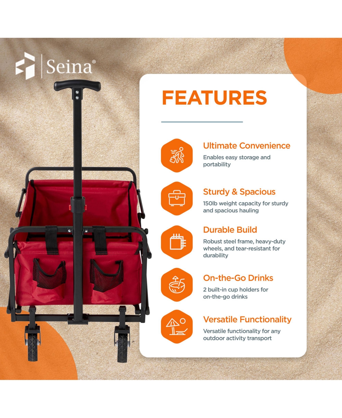 Click here for Seina Steel Compact Collapsible Folding Outdoor Po... prices