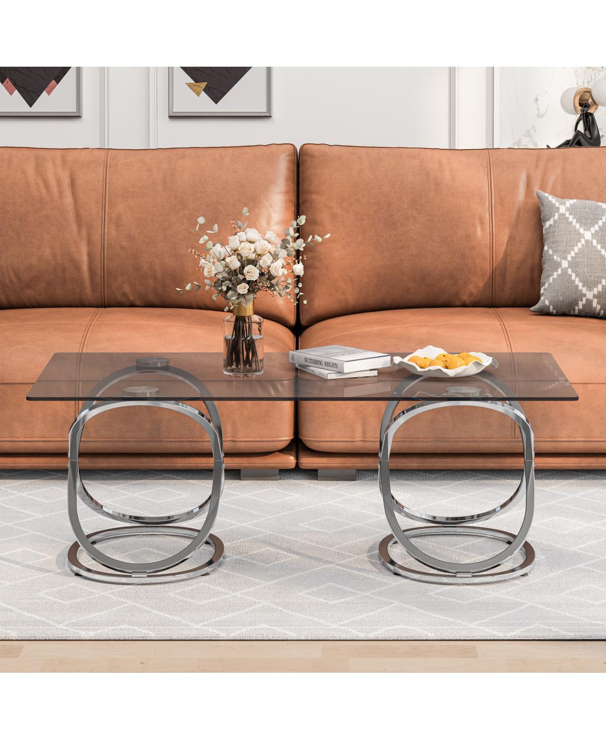 Click here for Streamdale Furniture Modern Glass Coffee Table wit... prices