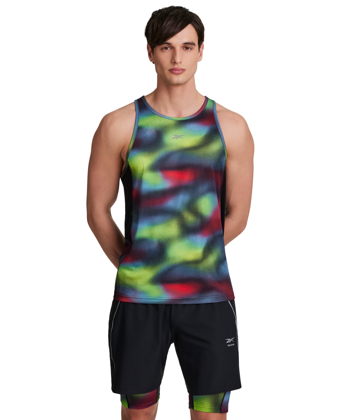 Click here for Reebok Mens Run Distort Speed Singlet Sleeveless T... prices