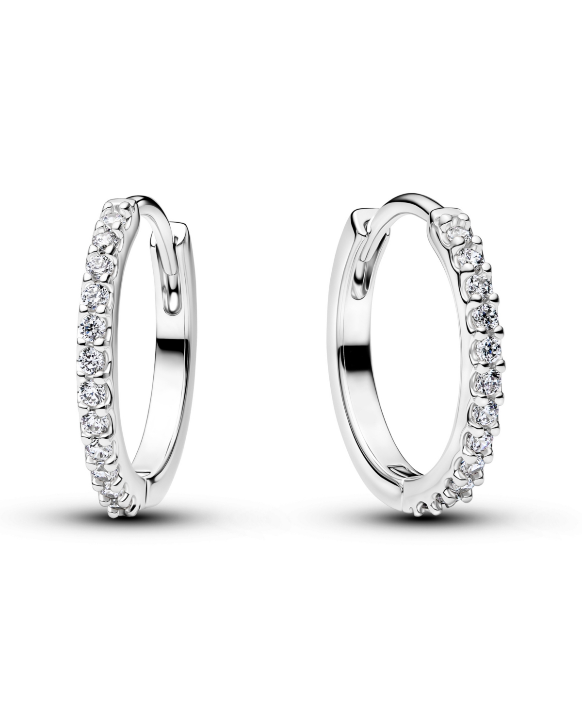 Click here for Pandora Sparkling Mini Hoop Earrings - Sterling Si... prices