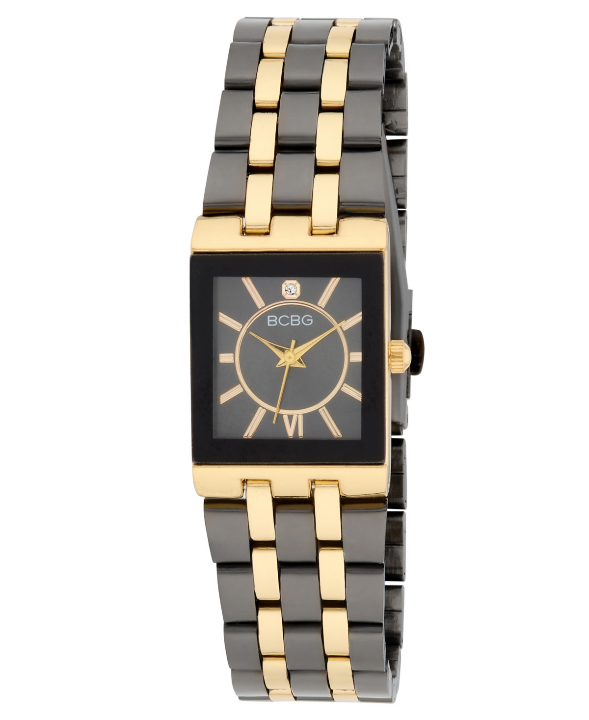 Click here for Bcbg Womens Quartz Rectangle Black Stainless Steel... prices
