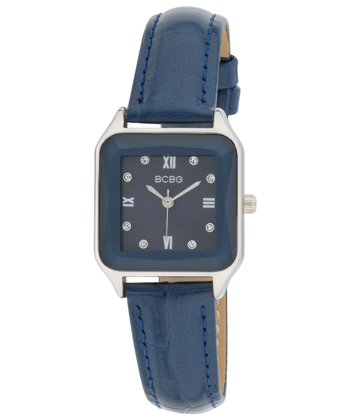 Click here for Bcbg Womens Quartz Square Blue Stainless Steel Wat... prices
