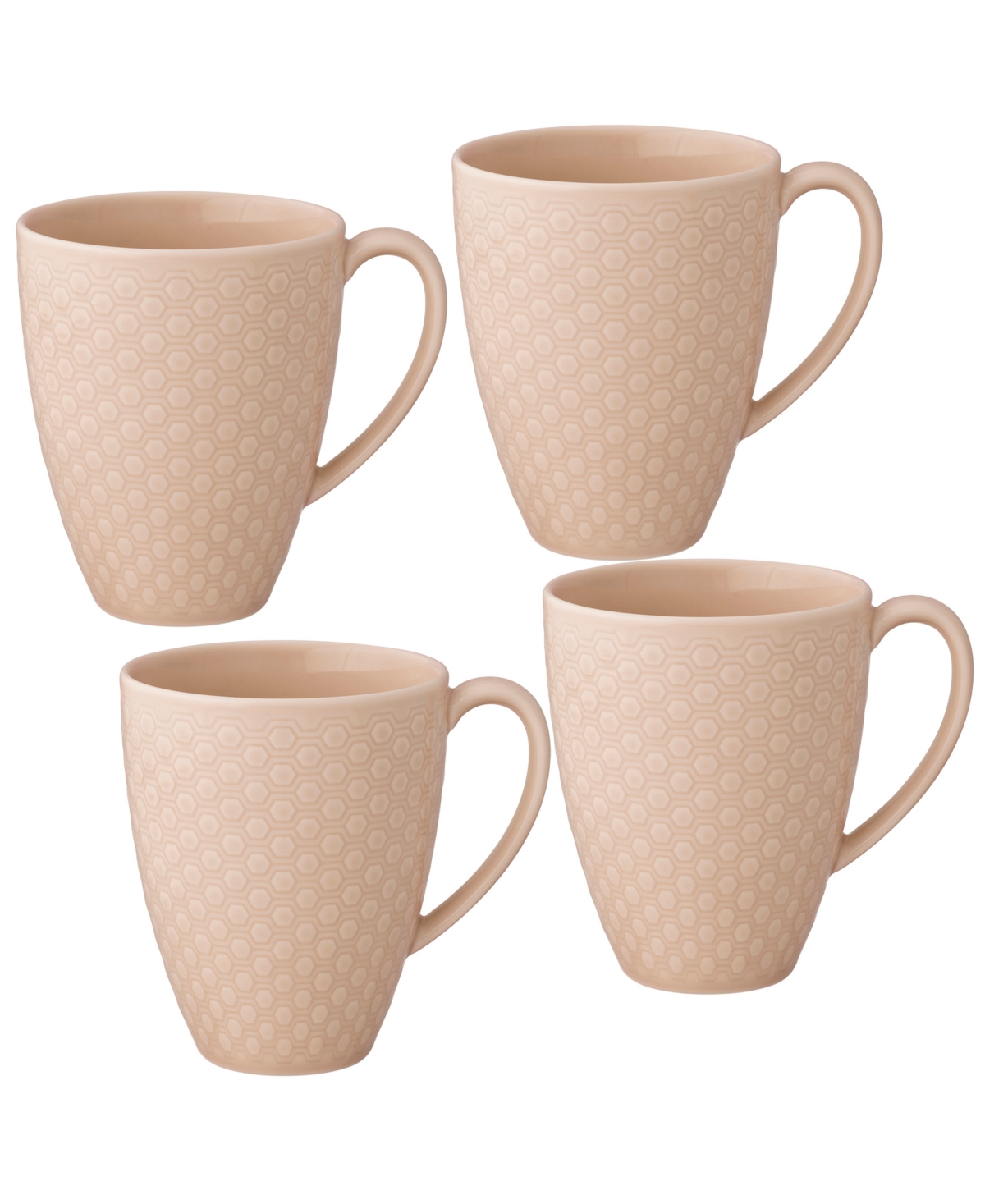 Click here for Noritake Kikko 16 oz. Mugs  Set of 4 - Pink prices