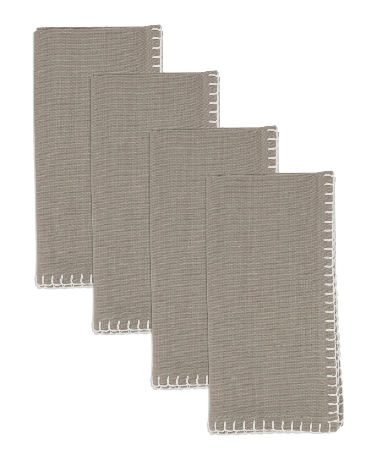 Click here for Saro Lifestyle Whip Stitched Napkins  Set of 4 - G... prices