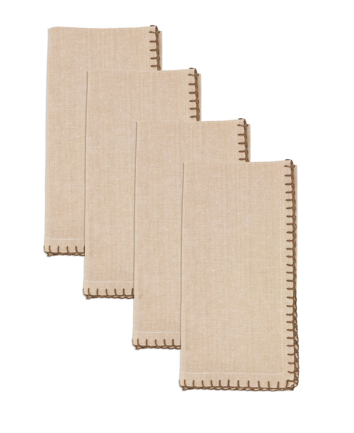 Click here for Saro Lifestyle Whip Stitched Napkins  Set of 4 - N... prices