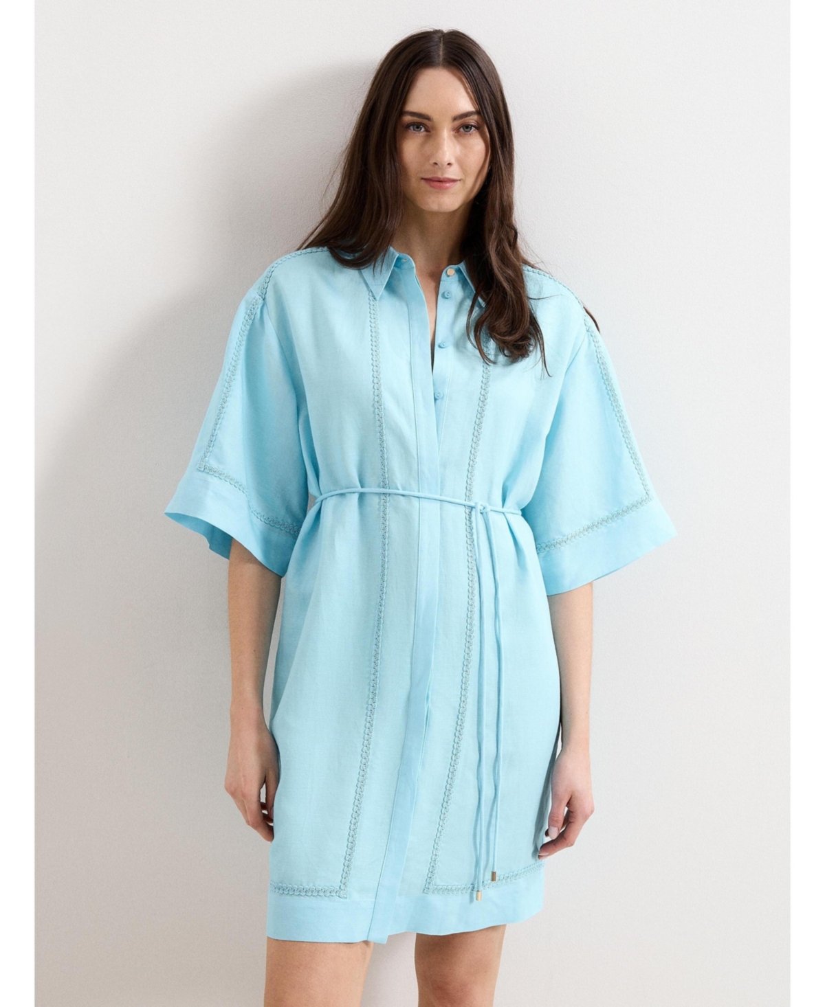 Click here for Phase Eight Womens Lara Shirt Dress - Blue prices